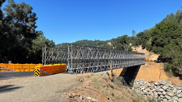 Modular Steel Bridges Reconnect Routes After Flooding in California ...