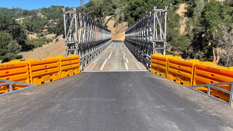 Modular Steel Bridges Reconnect Routes After Flooding in California ...